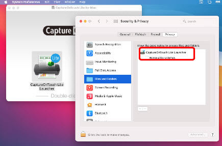 How to use CaptureOnTouch Lite on macOS 11 (Big Sur)