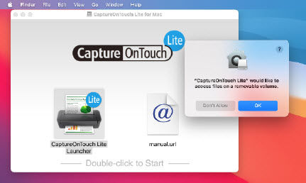How to use CaptureOnTouch Lite on macOS 11 (Big Sur)