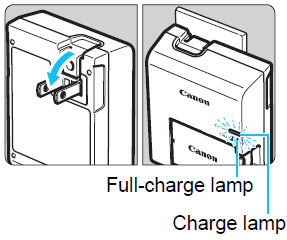 Charging the battery for the EOS Rebel T100
