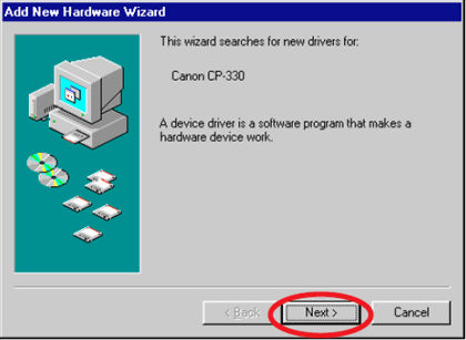 Install the CP printer (model CP330 and older) driver properly - Windows