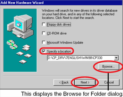 Install the CP printer (model CP330 and older) driver properly - Windows