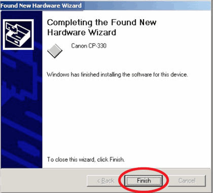 Install the CP printer (model CP330 and older) driver properly - Windows