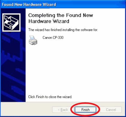 Install the CP printer (model CP330 and older) driver properly - Windows