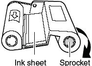 Loading or changing an ink cassette - CP710 / CP720 / CP730