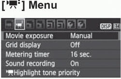 Setting the Display Overlay (Grid and Guide lines) for EOS Digital ...