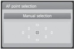 How to select an AF point on the EOS Digital Rebel T2i