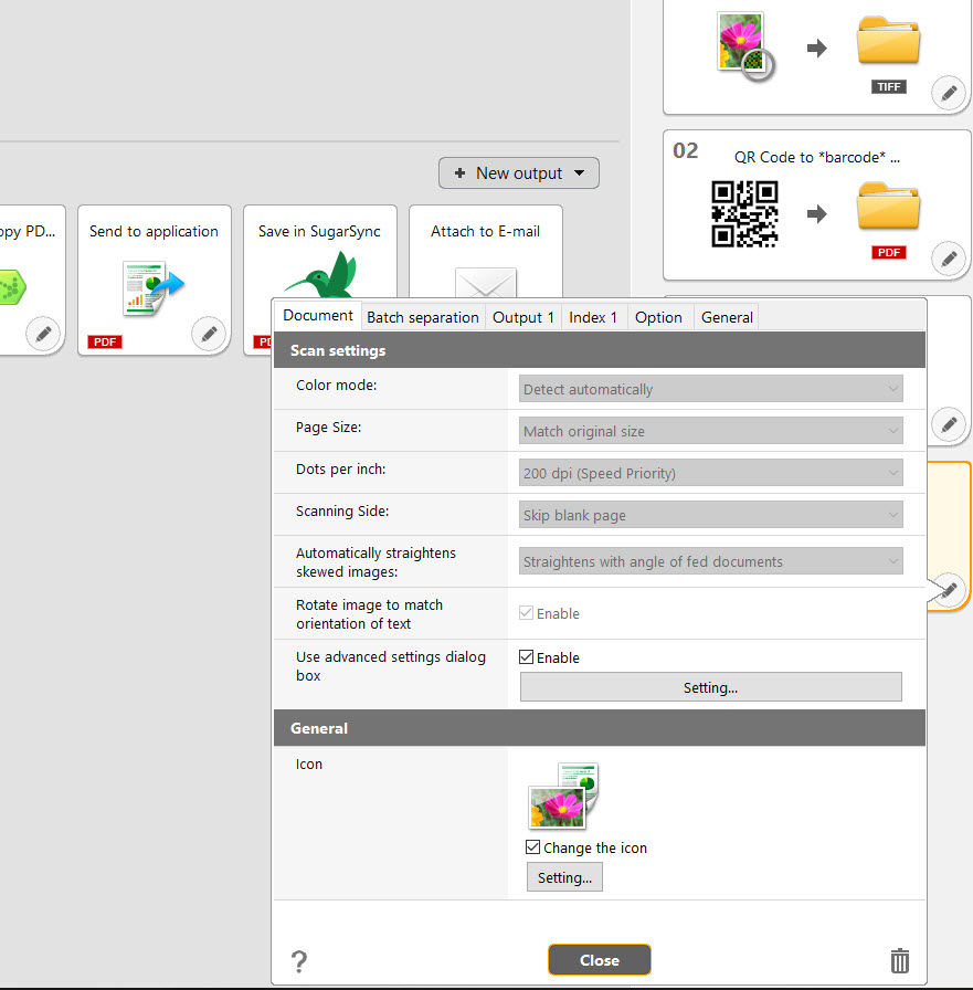 How do I create a scanning shortcut using CaptureOnTouch v4 for my DR ...
