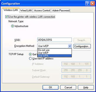 Configure WEP or WPA settings correctly - Windows