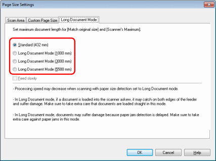What is the longest document I can scan with my DR-G2xx0 series scanner ...
