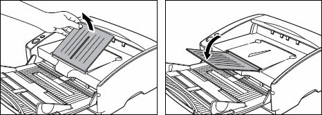Installing the Document Eject Guide on the DR-6030C.