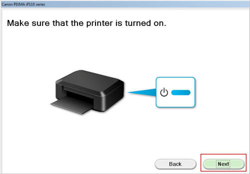 Installing a Printer Wirelessly via Direct Connection (Windows) - iP110