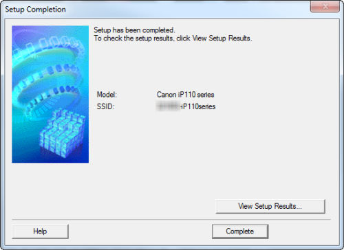 Installing a Printer Wirelessly via Direct Connection (Windows) - iP110
