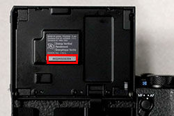 How to find the serial number location on a Canon EOS DSLR or ...