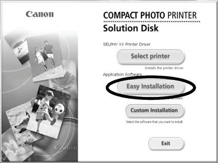 Installing the Printer driver / software - Windows (SELPHY ES3 / ES30)