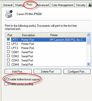 Error: Bidirectional Support is Required for Your Printer – Windows