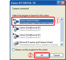 Downloading images with direct transfer PowerShot A550, A560 and A570 IS.