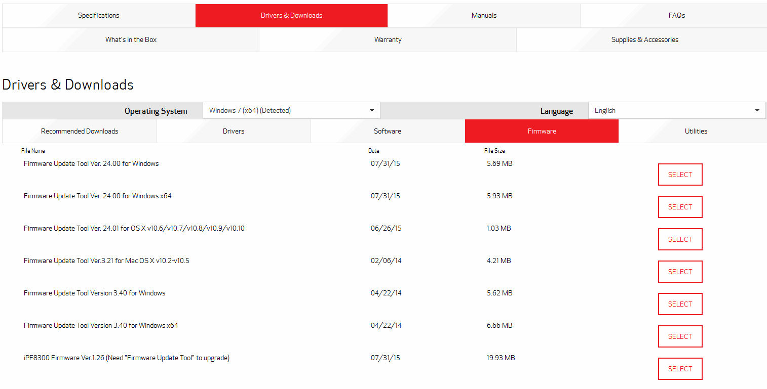 Procedure for checking to see if a firmware update is available ...