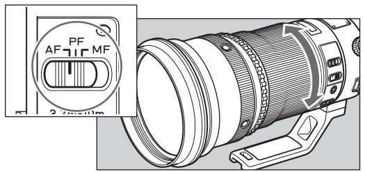 Setting the Focus Mode on the EF 600mm f/4L IS II USM