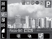 Focus Bracketing (Focus-BKT Mode) PowerShot S80