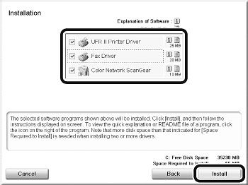 Installation Procedure for USB Connection Windows