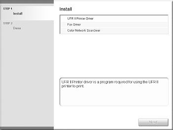 Installation Procedure for USB Connection Windows
