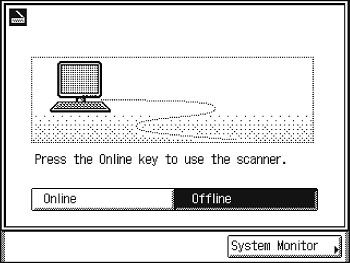 Switching the Scanner Offline
