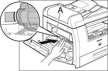 Replace the toner cartridge. (MF6595cx/MF6595/MF6590 Only)