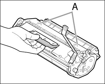 The toner ran out completely.