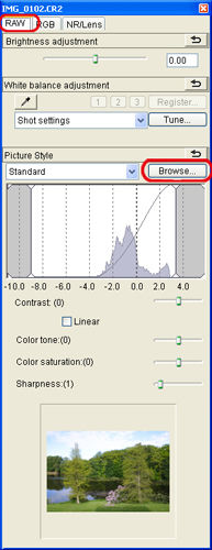 How to apply a Picture Style File to an Image Using Digital Photo ...