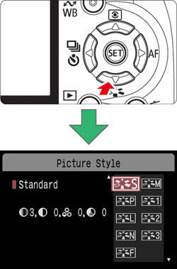 How to use Picture Styles on the EOS Digital Rebel XS.