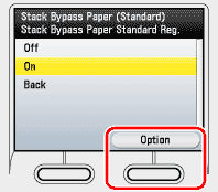 Setting the Paper size and Type For the Stack Bypass Tray (MF9200 Series)
