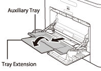 Loading Paper in the Stack Bypass Tray (MF9200 Series)
