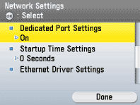 Setting Dedicated Port and Port Number