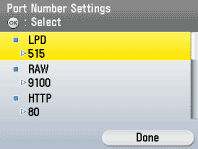 Setting Dedicated Port and Port Number