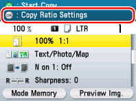 Specifying Copy Settings (Scanning/Copy Ratio/N on 1 Settings) (MF9200 ...
