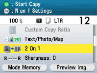 Specifying Copy Settings (Scanning/Copy Ratio/N on 1 Settings) (MF9200 ...