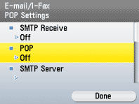 Setting the Machine to Send/Receive E-Mail/I-Fax (MF9200 series)