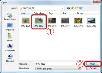 Uploading images from the computer to the camera using ZoomBrowser EX ...
