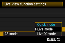 How do I shoot using the Live View function? (EOS 50D)