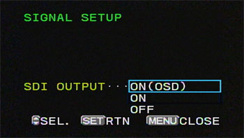 Explanation of the video output signal standards of the XH G1S and XH A1S