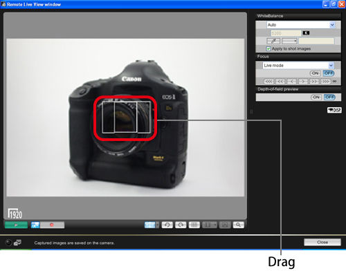 How do I shoot movies remotely in Live View using EOS Utility.