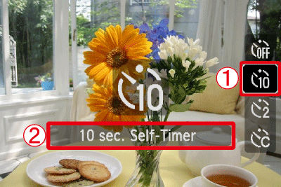 How to set / cancel the Self-Timer on the PowerShot SD1200 IS.