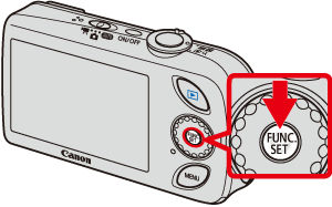 Setting ISO speed with the PowerShot SD960 IS.