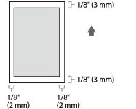 Acceptable paper/original types and sizes - D1100 Series