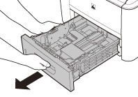 Set the rear paper guide to the correct setting