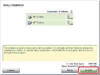 Software Installation for the USB Connection Environment (Windows) (D1100 Series)