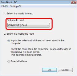 Importing recorded video to the computer using Pixela ImageMixer 3SE ...