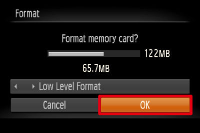 How to format (initialize) the memory card using the PowerShot SX20 IS.