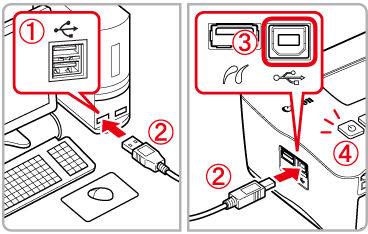 Installing the Printer Driver and Connecting the Printer for Windows ...