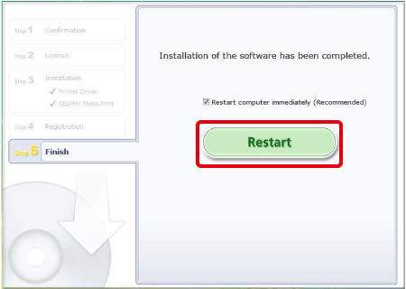 Installing the Printer Driver and Connecting the Printer to a computer ...